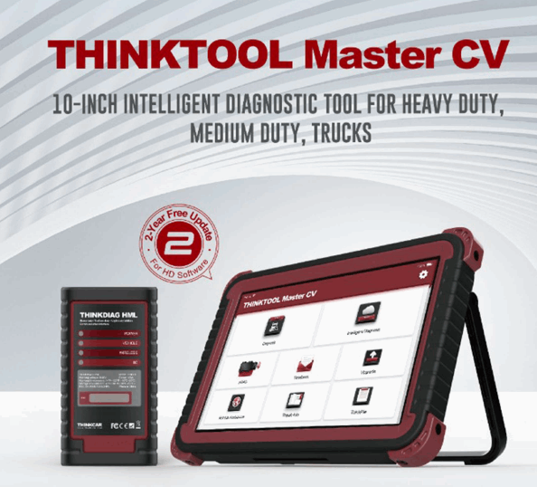 Thinkcar Thinktool Master CV 10inch Heavy Vehicle Scanner 12v and 24v ...